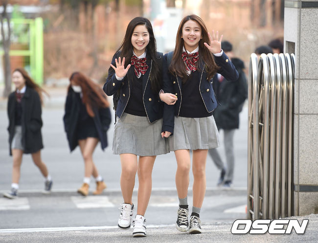 사진 트와이스 다현 채영우리 같은 학교 다녀요