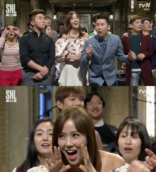 'SNL7' 손태영 "남편 권상우, 방청석에" 거짓말 '폭소'
