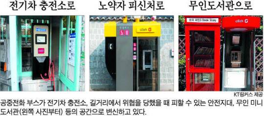 잊혀졌던 공중전화 부스의 변신