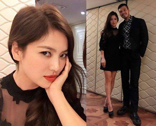 송혜교 홍콩 행사 무보정 사진 블랙스완 같은 고혹미