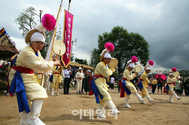 포토 효석문화제 민속공연 평창둔전평농악
