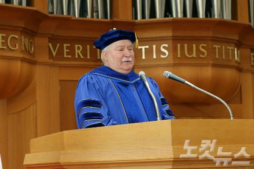 계명대 폴란드 전 대통령 레흐 바웬사에 명예박사 수여