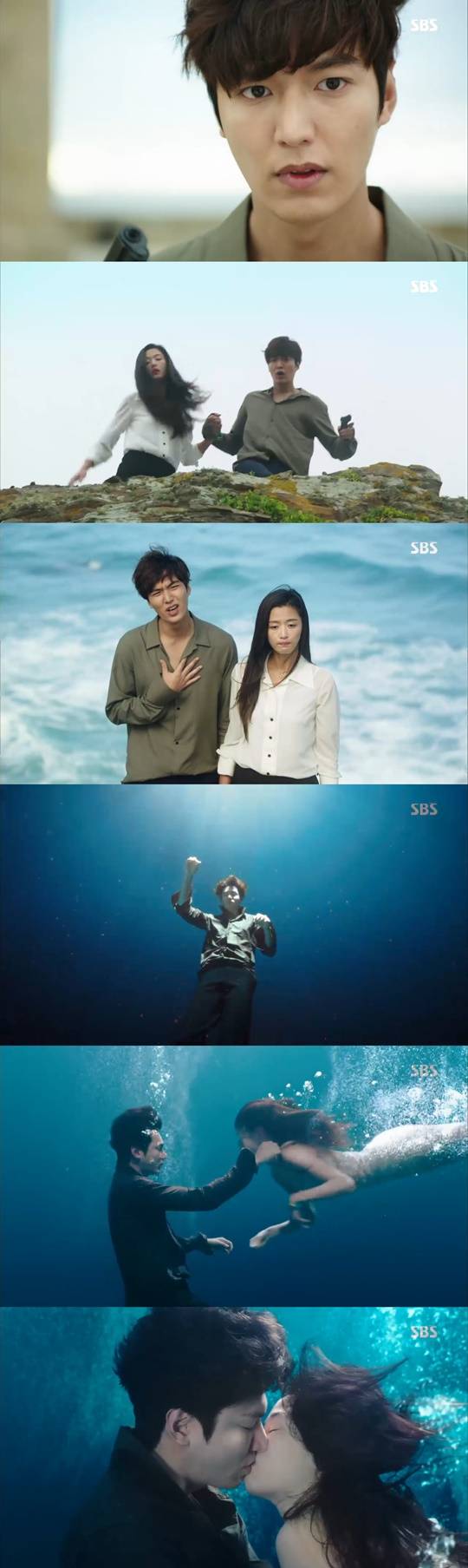 시선강탈 푸른 바다의 전설 이민호 전지현과 수중 입맞춤