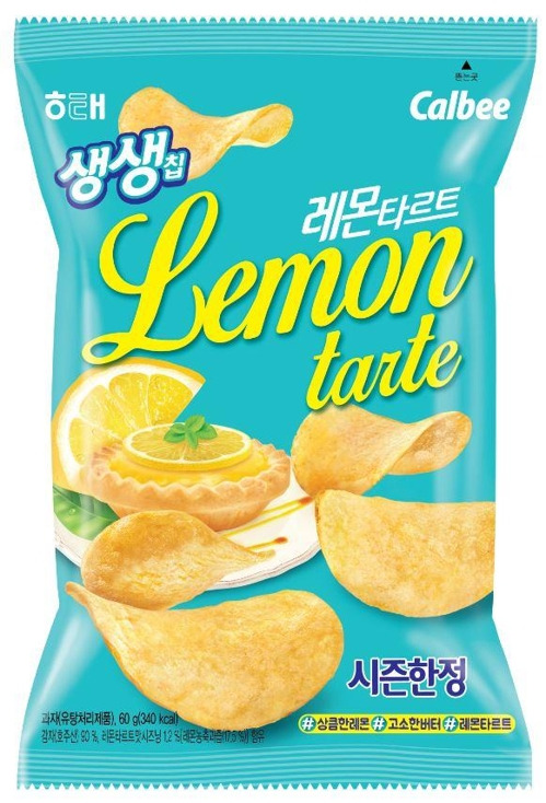 해태 여름 한정판 감자칩 생생칩 레몬타르트 출시