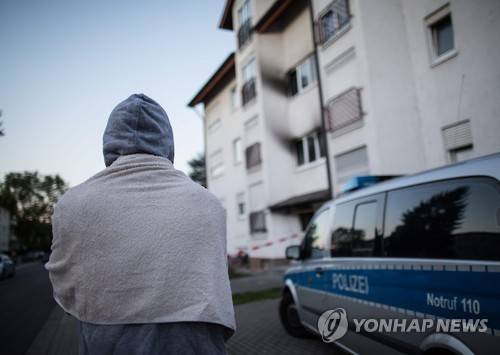 GERMANY MIGRANT HOME FIRE