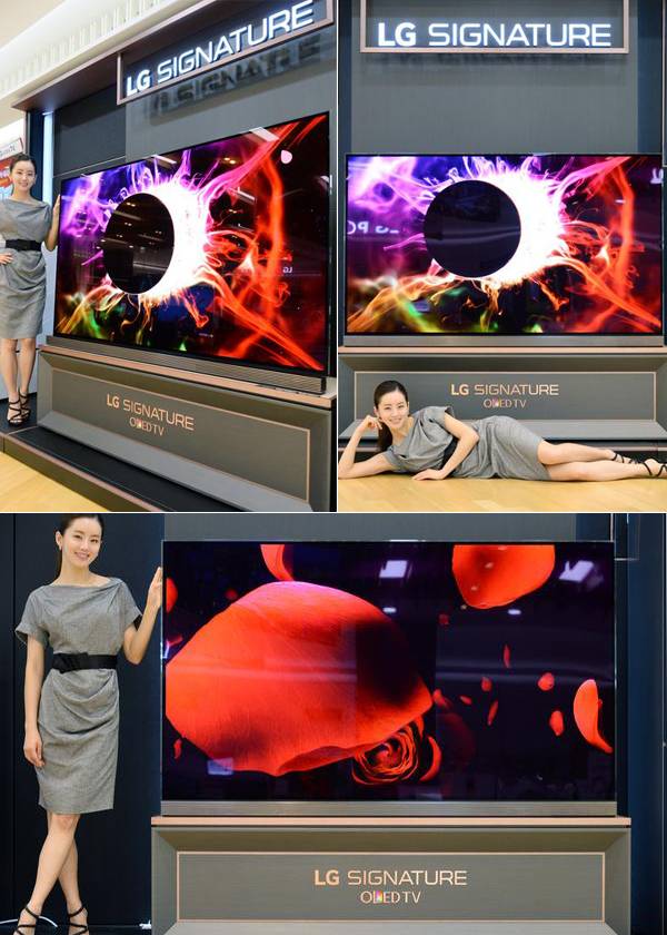 LG Elec launches 77-inch Signature OLED TV