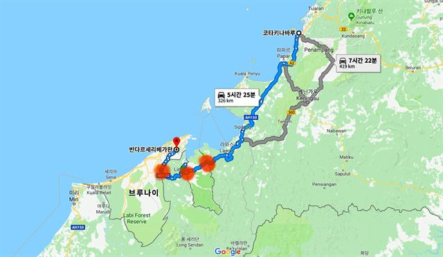 국경을 3번 넘어어서 와 브루나이는 처음이지