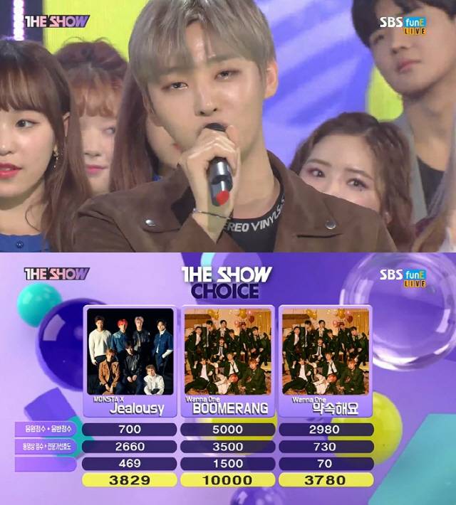 [종합] '더쇼' 워너원, '부메랑'으로 1위..5관왕 달성