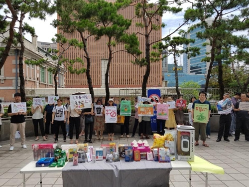 비닐봉지 사용 이제 그만플라스틱 포장 줄이기 캠페인