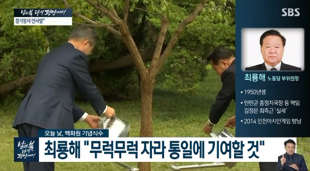 식물 박사 문재인 대통령 백화원에 모감주나무 심어나무 말은 번영