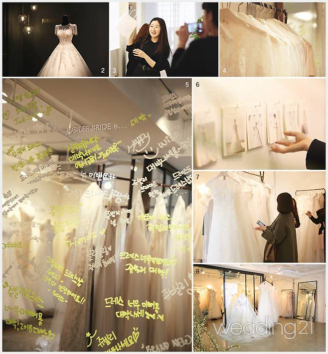 하나의 예술 작품 같은 웨딩드레스를 선보이다