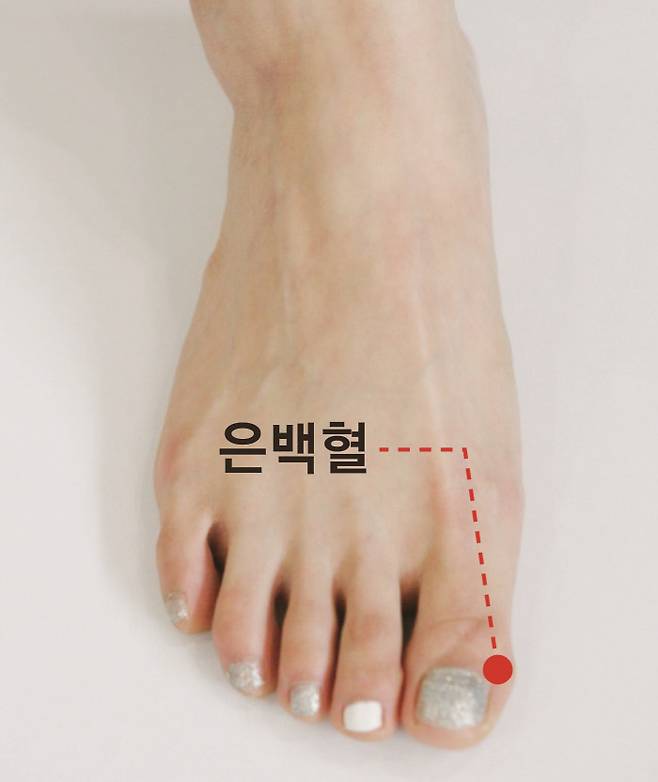 은백혈 체하거나 근심 걱정에 잠 못 이룰 때 도움 송미연의 촌철지압