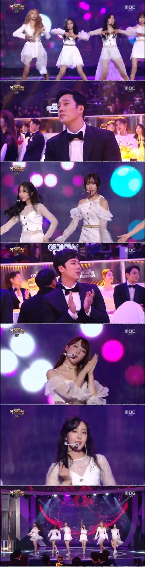 여자친구, 화려하게 빛낸 축하무대..소지섭도 즐긴 '밤' [MBC 연기대상]