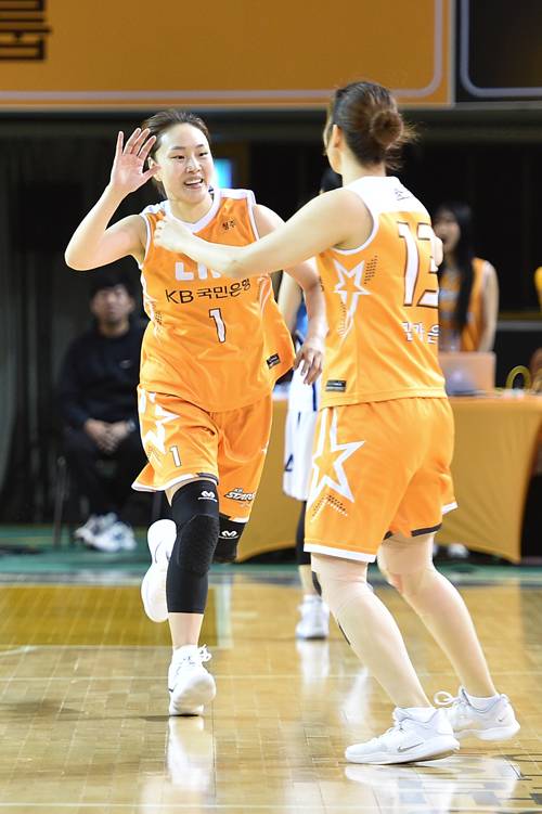 KB스타즈, 신한은행에 대승..우승까지 매직넘버 '4'