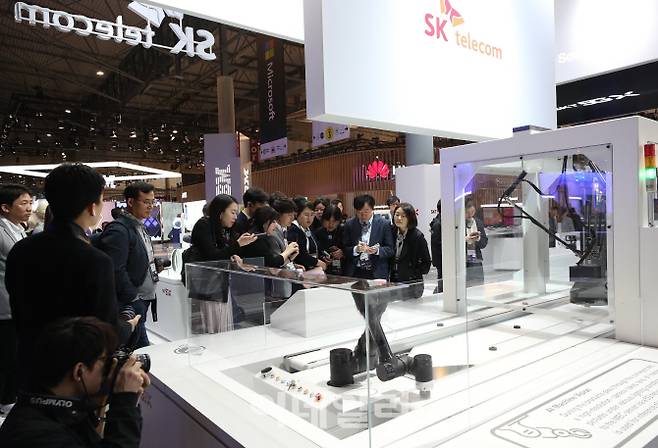 [포토]'MWC19' SK부스
