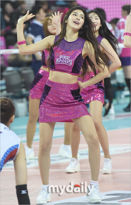 Md포토 치어리더 김연정 배구 코트 밝히는 미모
