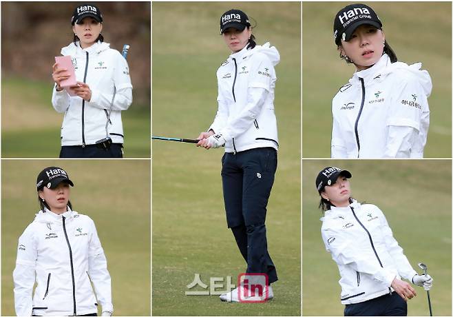 포토 돌아온 미소천사 허윤경 10번홀 스윙 화보