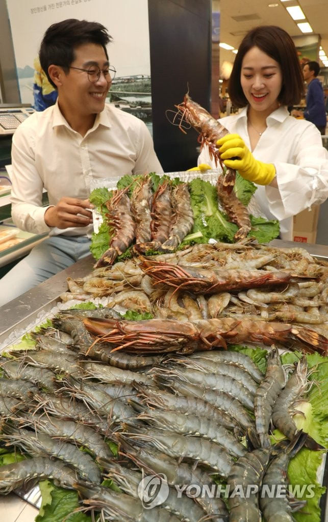 킹 블랙타이거 새우 맛보세요