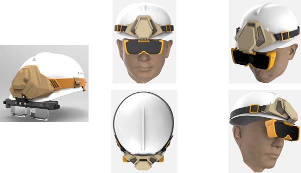 헬멧에 장착하는 Vr 스마트 의료 공장에 활용