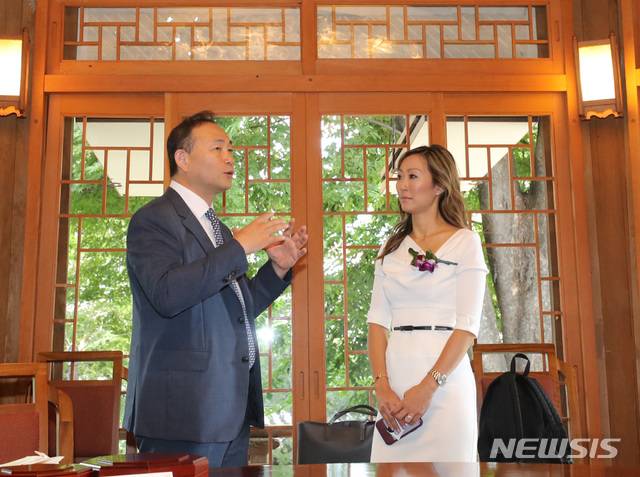 뉴시스 2019 한류엑스포 한국의 맛 빠질 수 없는 한류 주인공