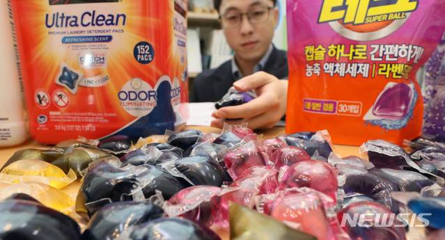 소비자원 캡슐형 세탁세제 안전성·품질 비교정보 내놔