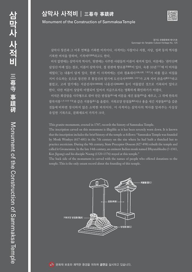 문화재청 안양시 문화재안내판 개선 우수사례로 선정