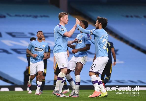 Epl 리뷰 스털링 Kdb 골 맨시티 루이스 퇴장 아스널 3 0 완파2위 유지