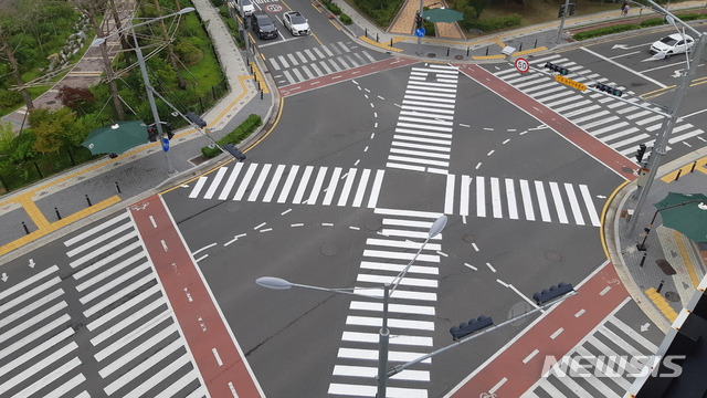 정재욱 진주시의원 초등학교 사거리 대각선 횡단보도 설치