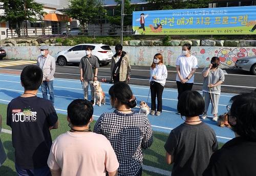포항명도학교 국내 첫 반려견 교감 Eq 프로그램 운영
