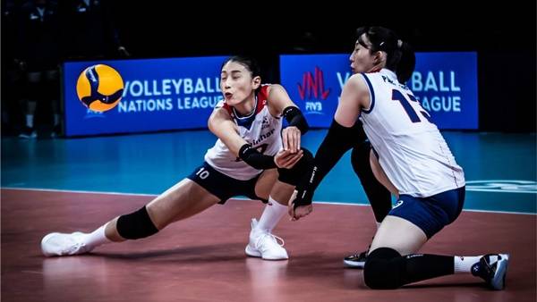 한국 여자배구 캐나다와 풀세트 접전 끝 승리vnl 2연승