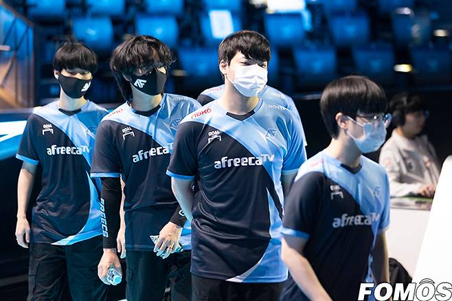 포토 Lck 아레나 경기석으로 이동하는 아프리카 프릭스