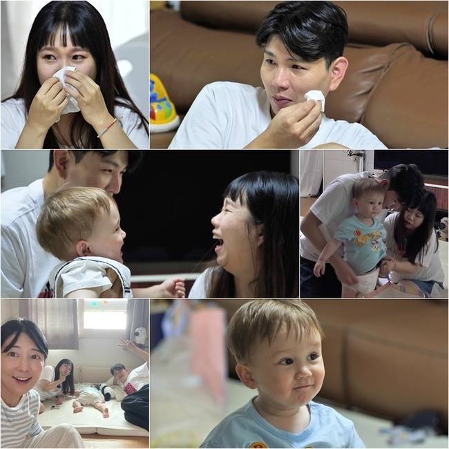 'Preliminary Parents' Hong Hyon-hee - Jason , nap sleeps in Jen, by a ...