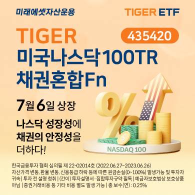 'TIGER 미국나스닥100채권혼합Fn' ETF 거래이벤트