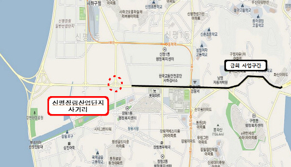6년 만에 개통하는 장림지하차도교통 정체 불가피