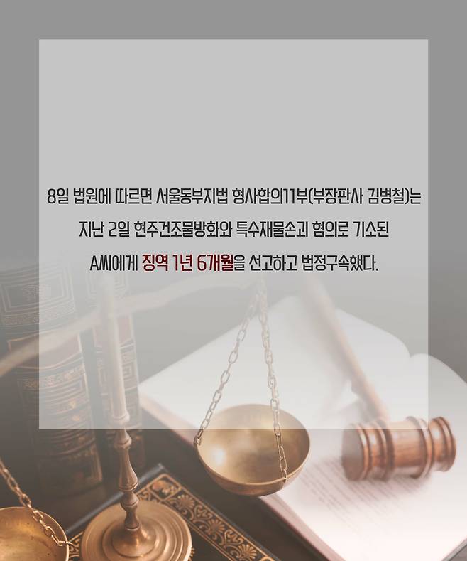 정신병원 가기 싫어 난동 부리다 집에 불 지른 남성 징역형 법과생활