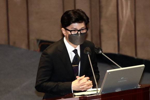한동훈 차기 대권주자 이름 빼달라 말라가 더 호들갑
