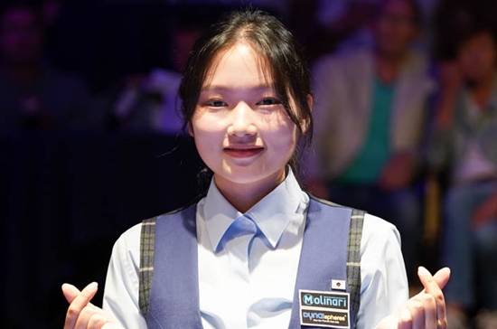 세계女3쿠션 준우승 한지은 세계2위로 수직상승韓여자선수 역대 최고