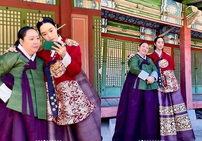 중전 변신 김혜수 박준면과 촬영현장 투샷넘치는 우아미 리포트컷