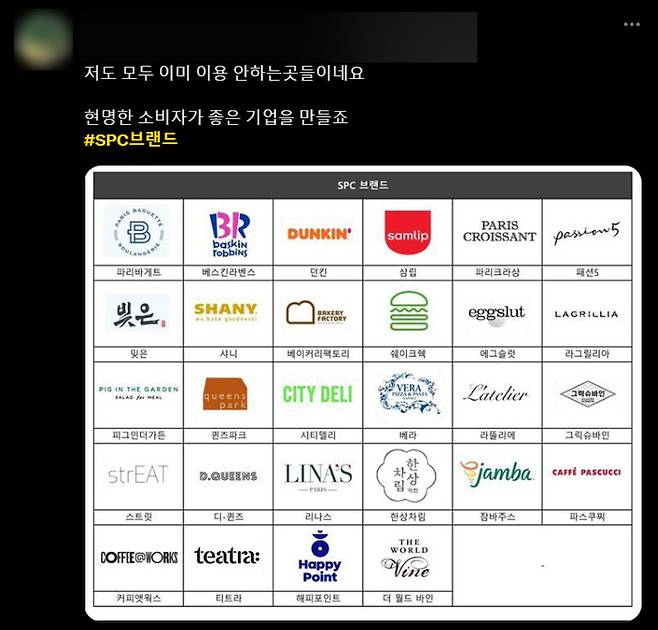 더쿠 피 묻은 빵 먹을 수 없다 빠바 알바생도 동참한 Spc 불매 플랫