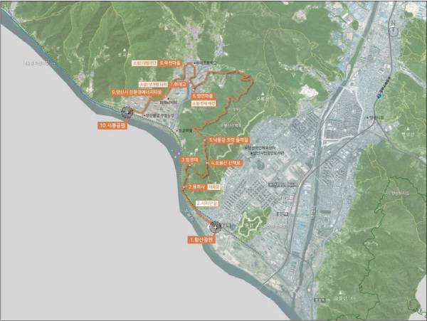 양산시 현안 명산 2000리 둘레길 조성 사업 속도낸다
