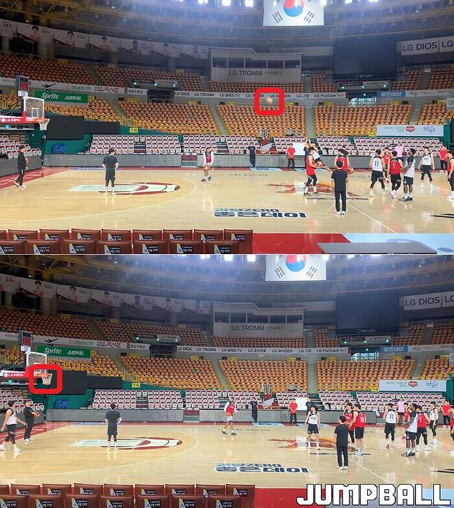 창원 내려간 고찬혁, 하프라인 슈팅 대결서 상금 받다