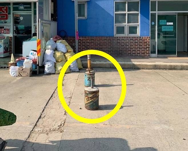 실수로 친 시멘트 통 서있는 차에 쿵5명 대인접수 황당 요구
