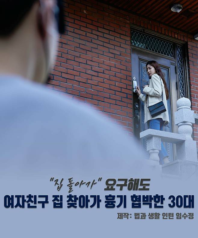 집 돌아가 요구해도여친 집 찾아가 흉기 협박한 30대 벌금형 법과생활