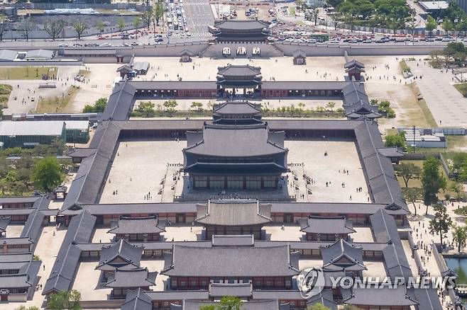눈금 위에 기록한 경복궁조선시대 건축 도형 중 최고 걸작