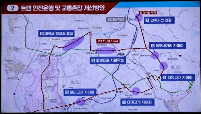 이장우 대전시장 트램 정책 결정 적극 추진