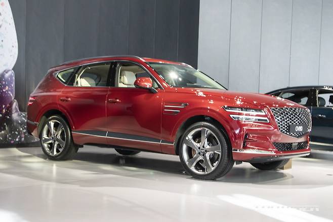 제네시스 GV80 2023년형 9100만원대 사양, 실물은 이런 모습