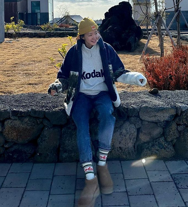 이시영 한라산 등반 끝 제주 야크마을서 아들과 꿀같은 힐링 패션엔