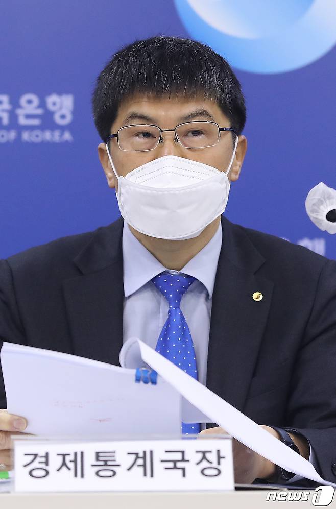 황상필 경제통계국장 2022년 44분기 및 연간 실질 국내총생산 발표