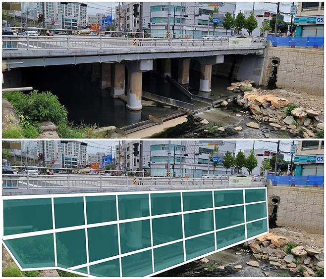 광주 신안교 악취 해결된다市 밀폐 차단막 설치