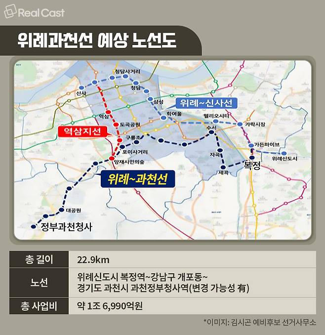 위례과천선 사업 추진 속도 Up최대 수혜지 집값은 어떨까 리얼캐스트